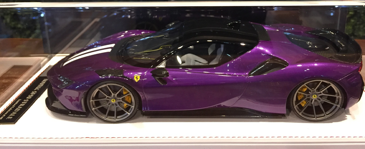 Ferrari SF90 Novitec " Viola Hong Kong " 1/18 IVY – MaMiniature.fr