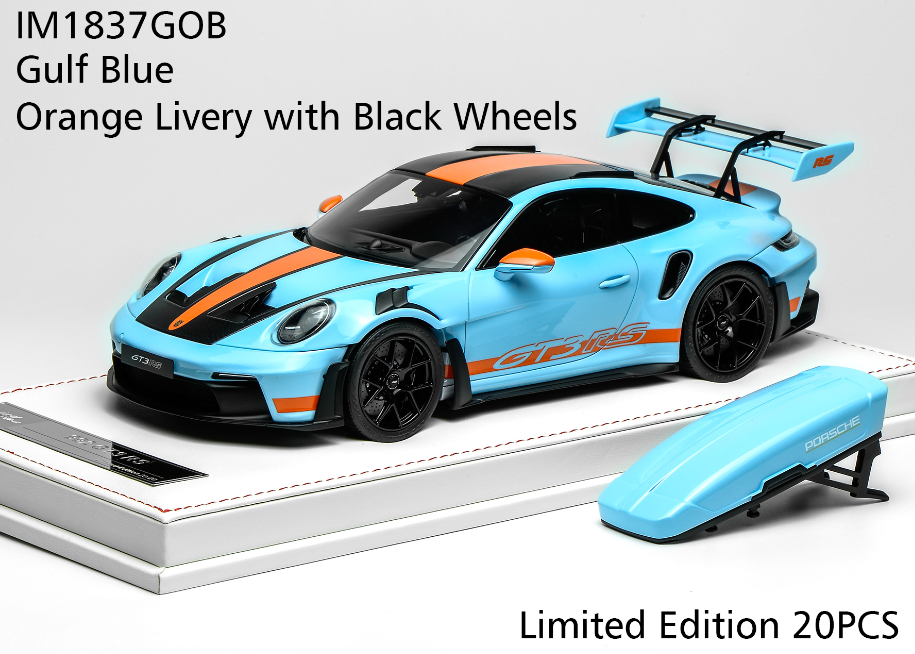 Porsche 911 (992) GT3 RS With Detachable Roof Rack Gulf Blue & Orange ...
