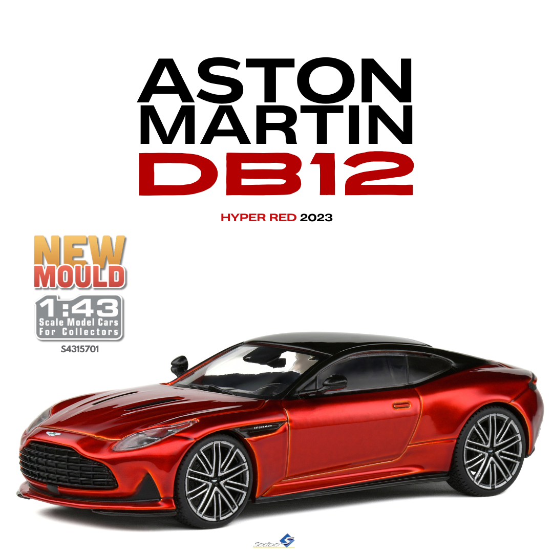 Aston Martin DB12 Red 2023 1/43 SOLIDO S4315701 – MaMiniature.fr
