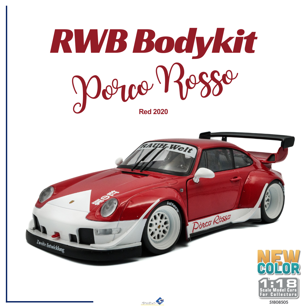 Porsche RWB Bodykit Red 2020 1/18 SOLIDO S1808505 – MaMiniature.fr
